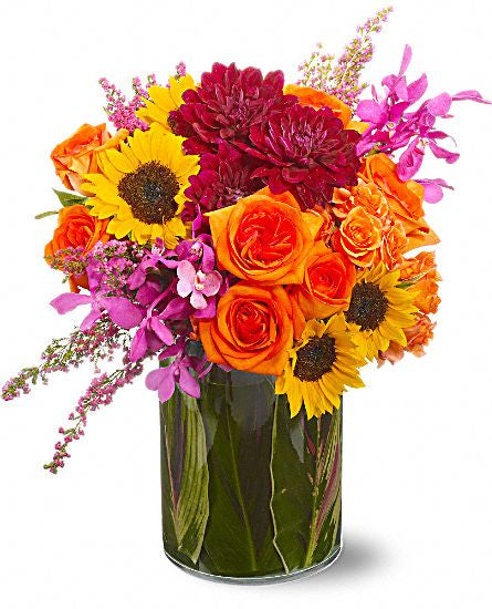 Summer Salsa Flower Arrangement – Euro Flowers